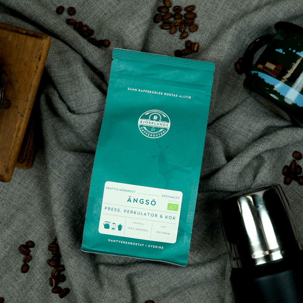 Björklunds Coffee Ängsö EKO – Organic brewed coffee | Dark roast coarse ...